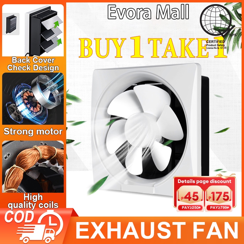 Evora Strong Exhaust Fan Ceiling Wall-Mounted,Household Kitchen ...