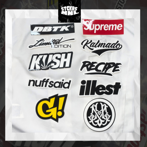 10 pcs Clothing Brand Sticker Set | Shopee Philippines