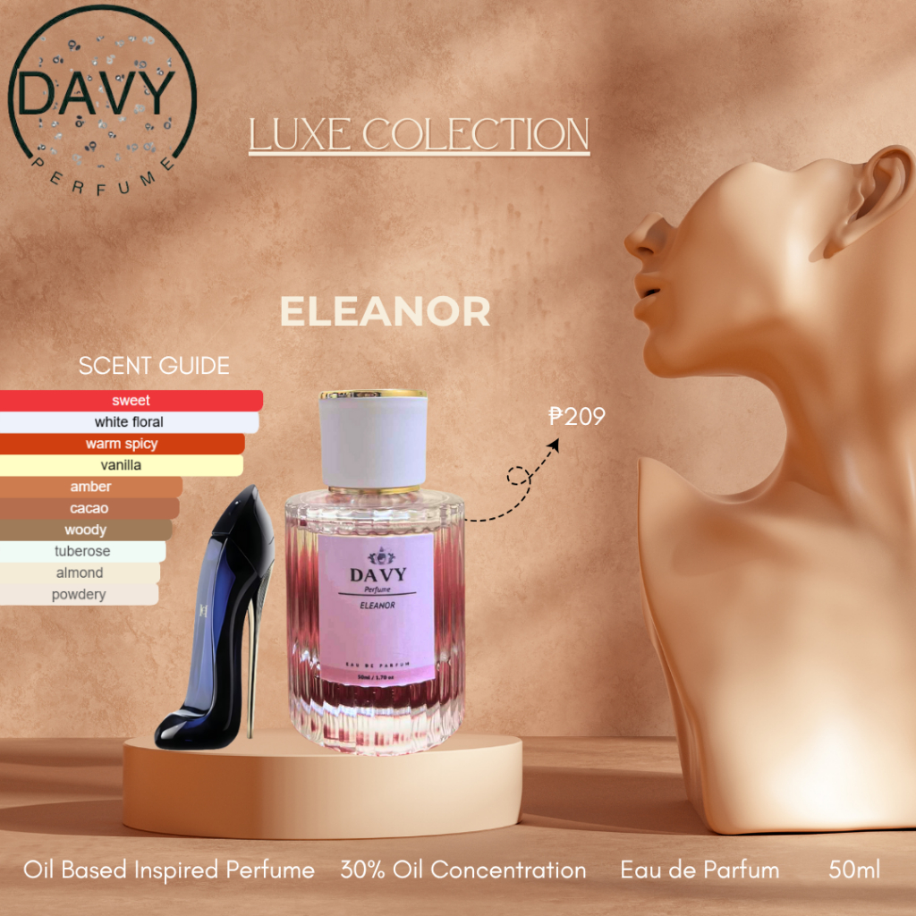 Davy Perfume l ELEANOR l Women's Luxe Collection l 50ml l Oil Based ...