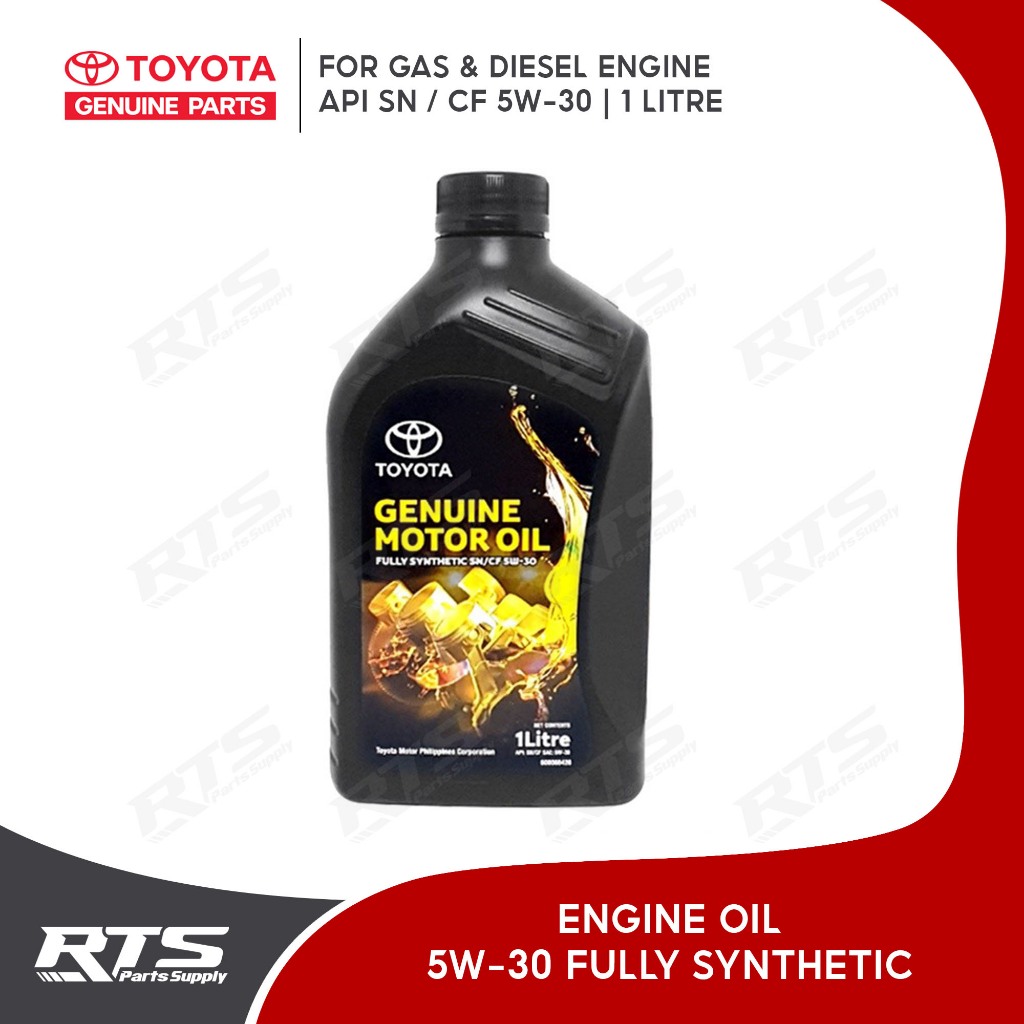 Toyota Genuine Fully Synthetic 5w30 Gasoline / Diesel Engine / Motor ...