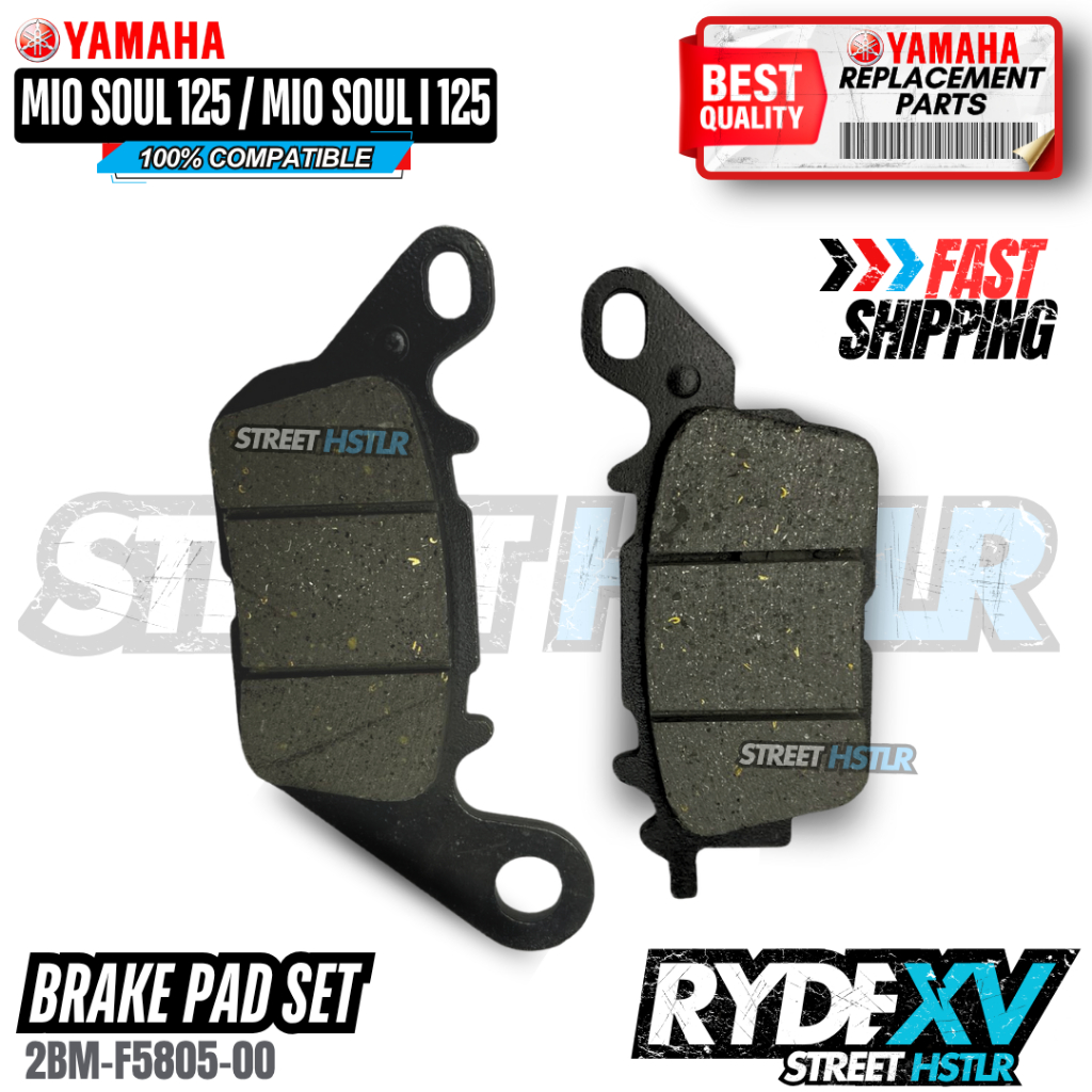 BRAKE PADS Yamaha Mio Soul 125 / Soul i 125 / M3 / MX / Mio 125 (2BM ...