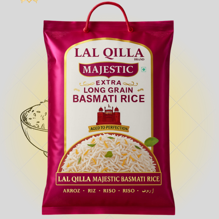 Majestic Pearly White Grain Long Basmati Rice (5 Kg Bag) | Shopee ...