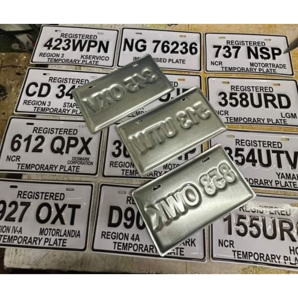 TEMPORARY PLATE NEW PLATE 2025 STANDARD DESIGN AND COLOR CODE BY REGION ...