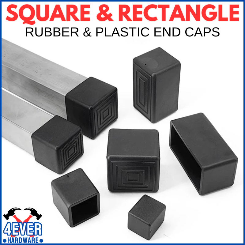 Rubber Footing Square Tubular Cover for Furnitures Chair Table Feet End ...