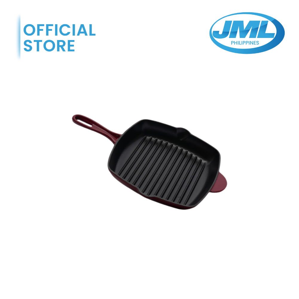 JML Enameled Cast Iron Grill Pan 28cm HECIGP28 | Shopee Philippines