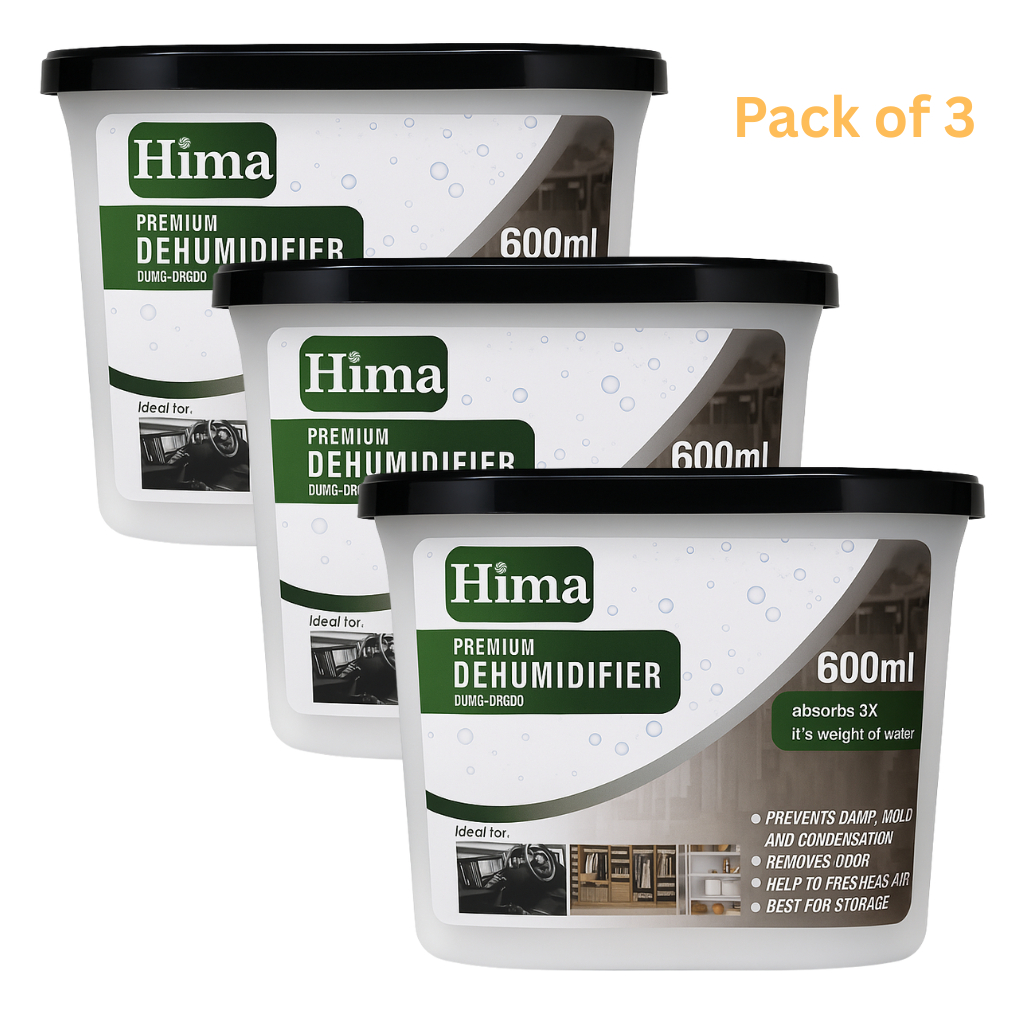 HIMA Dehumidifier Box 3-Pack | 600ml/400ml Moisture Absorber for Closet ...