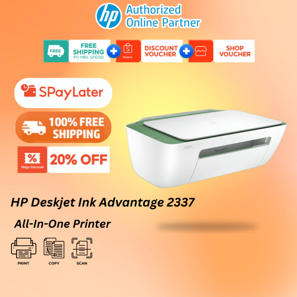 HP DeskJet Ink Advantage 2337 All-in-One Printer - Printer, Scanner, Copy | Shopee Philippines