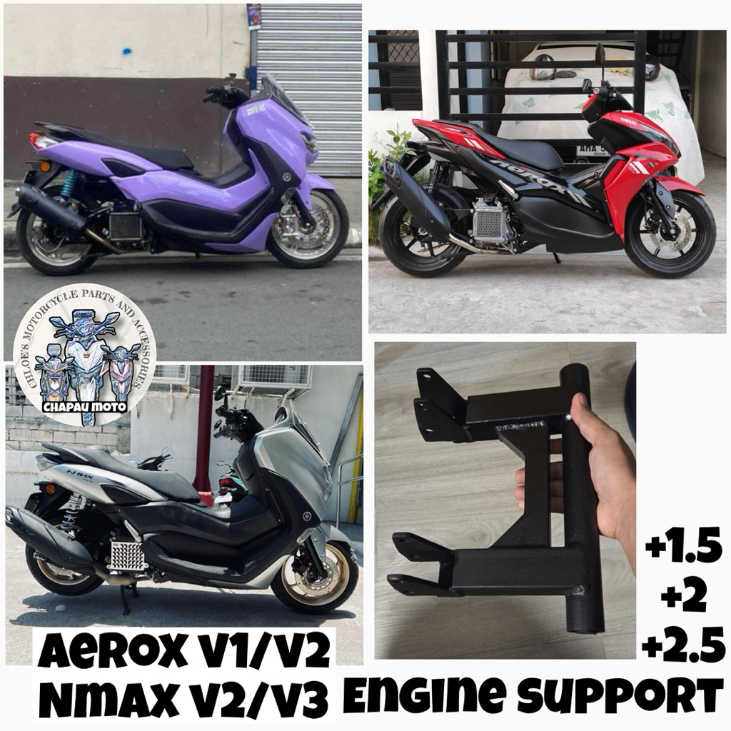 AEROX & NMAX Fabricated Engine support (AEROX V1/V2 & NMAX V2/V3 ...
