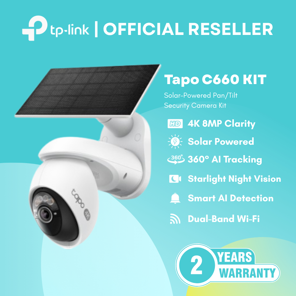 TP-Link Outdoor Camera Tapo C660 KIT 4K /Solar-Powered /AI Tracking /NightVision /Pan-Tilt | itw ...