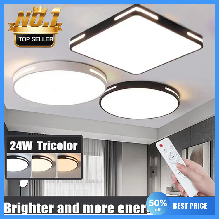 LED Lights 3-color Ceiling Light Bath/Bed Room Light Toilet/Corridor ...