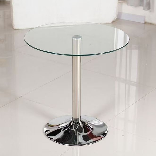 Glass table Center table 60 and 70 cm Small table Coffee table Clear ...