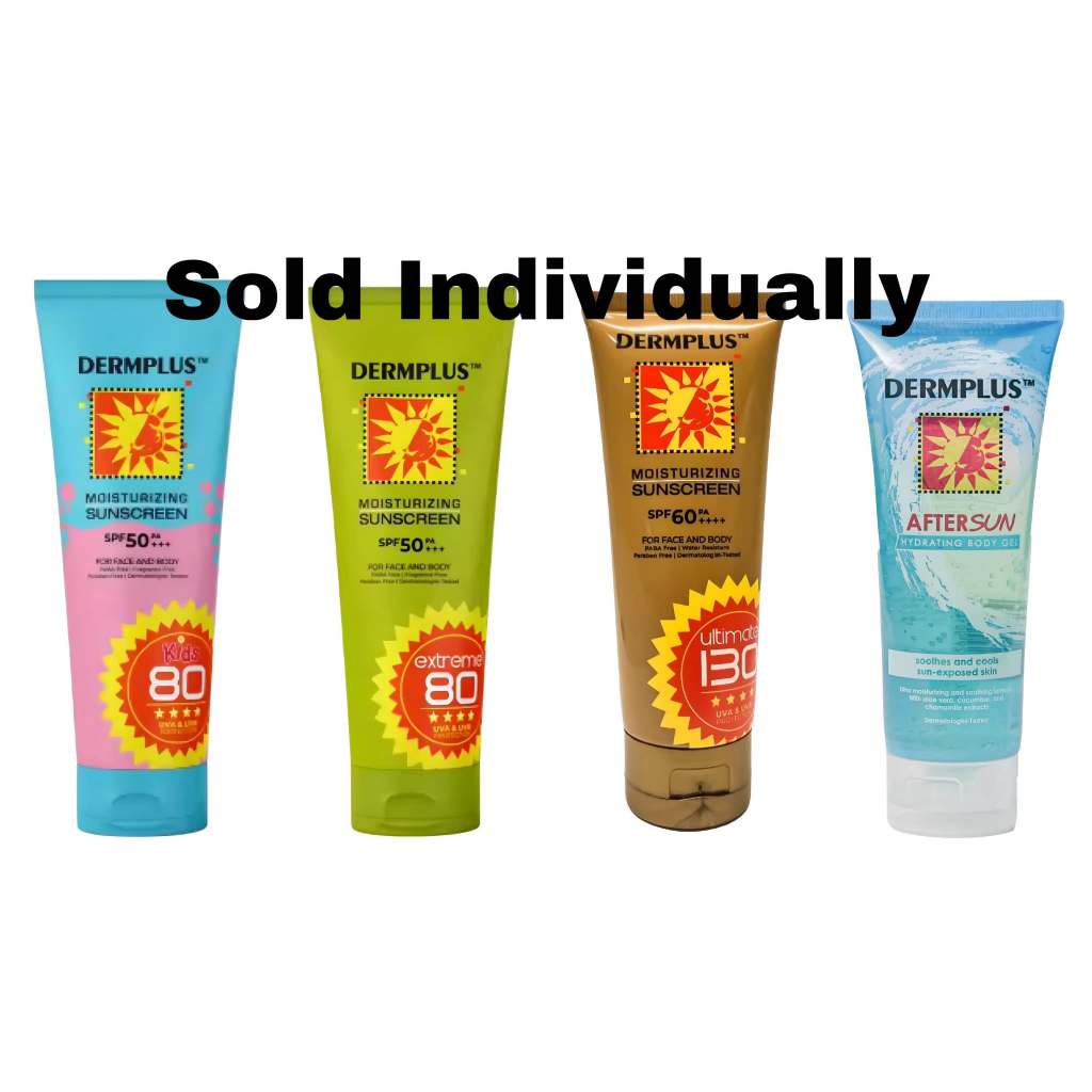 DERMPLUS Moisturizing Sunscreen 100ml / After Sun Body Gel 100ml * SOLD ...