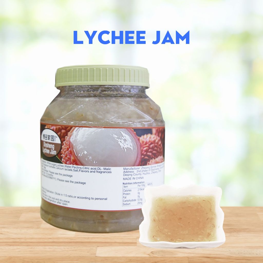 Lychee Jam 1kg for Milk Tea Fruit Tea Shake Frappe Baking | Shopee ...