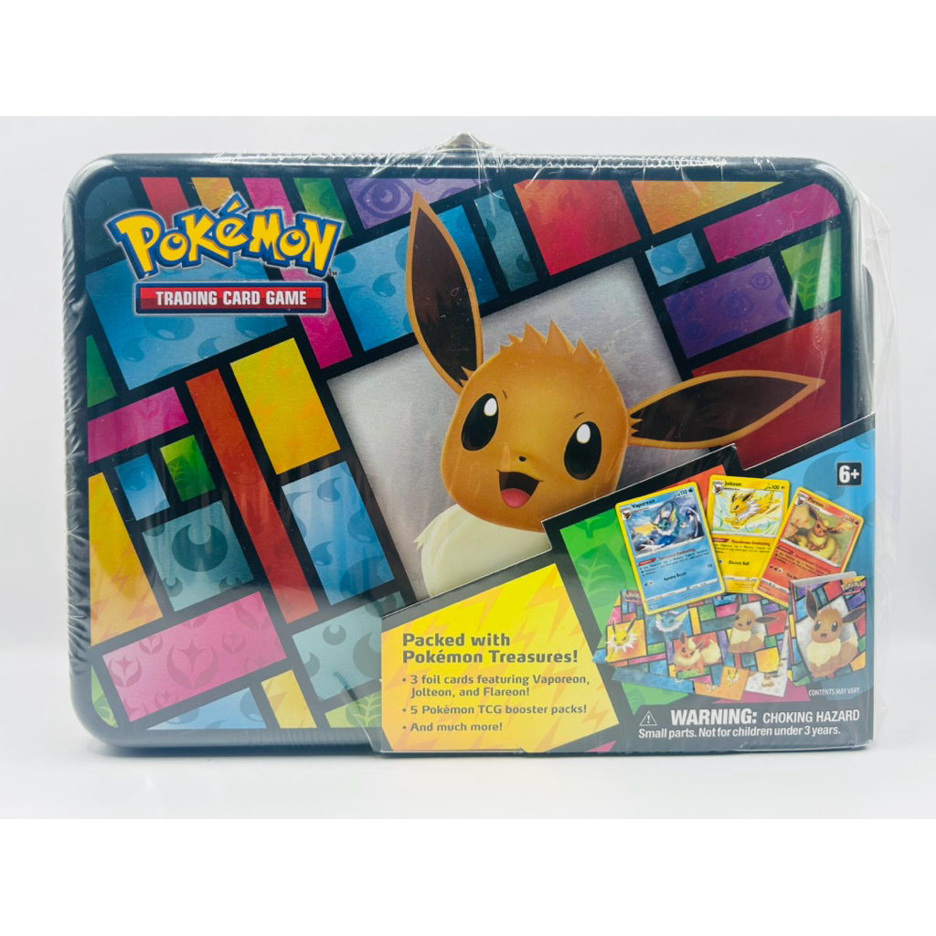 Pokemon TCG: Eevee Pokemon Treasure Chest Tin 2021 | Shopee Philippines