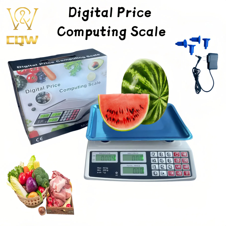 CQW.NO1 Rechargeable Digital price computing scale 1kg to 40kg | Shopee ...
