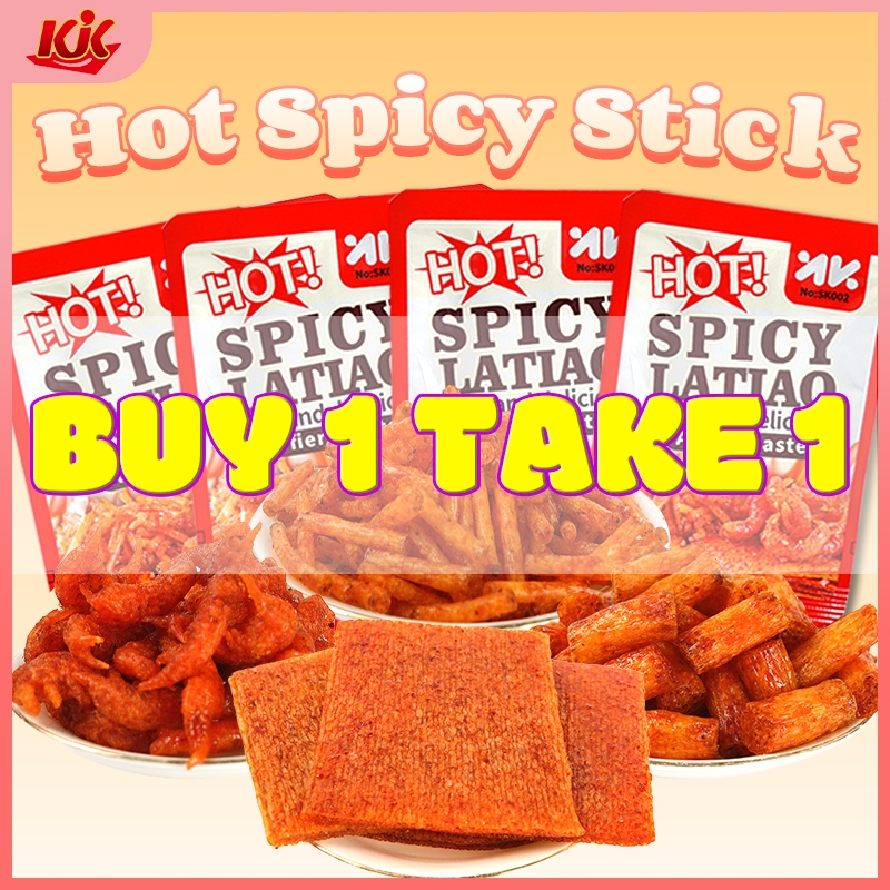 【Buy 1 Take 1】KJK Latiao Snack 4 in 1 Mixed Sweet and Spicy Strips ...