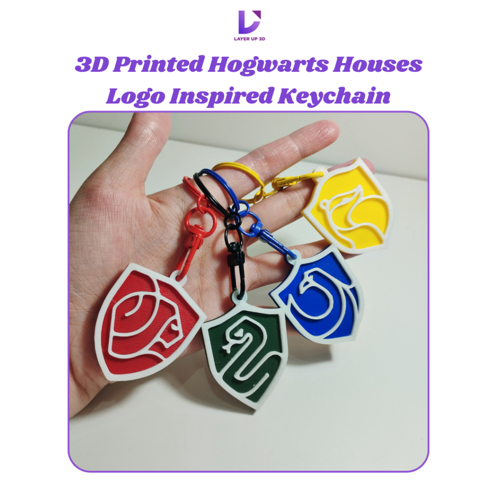 [Layer Up 3D PH] 3D Printed Harry Potter Inspired Hogwarts House Logo ...
