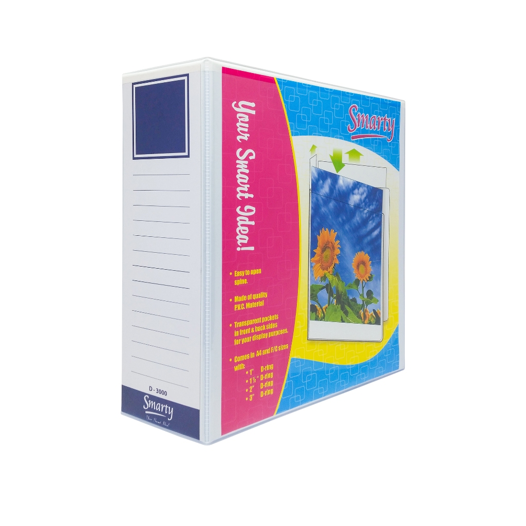Smarty 3" Inch D-Ring Binder Folder (Short/Long) | Shopee Philippines
