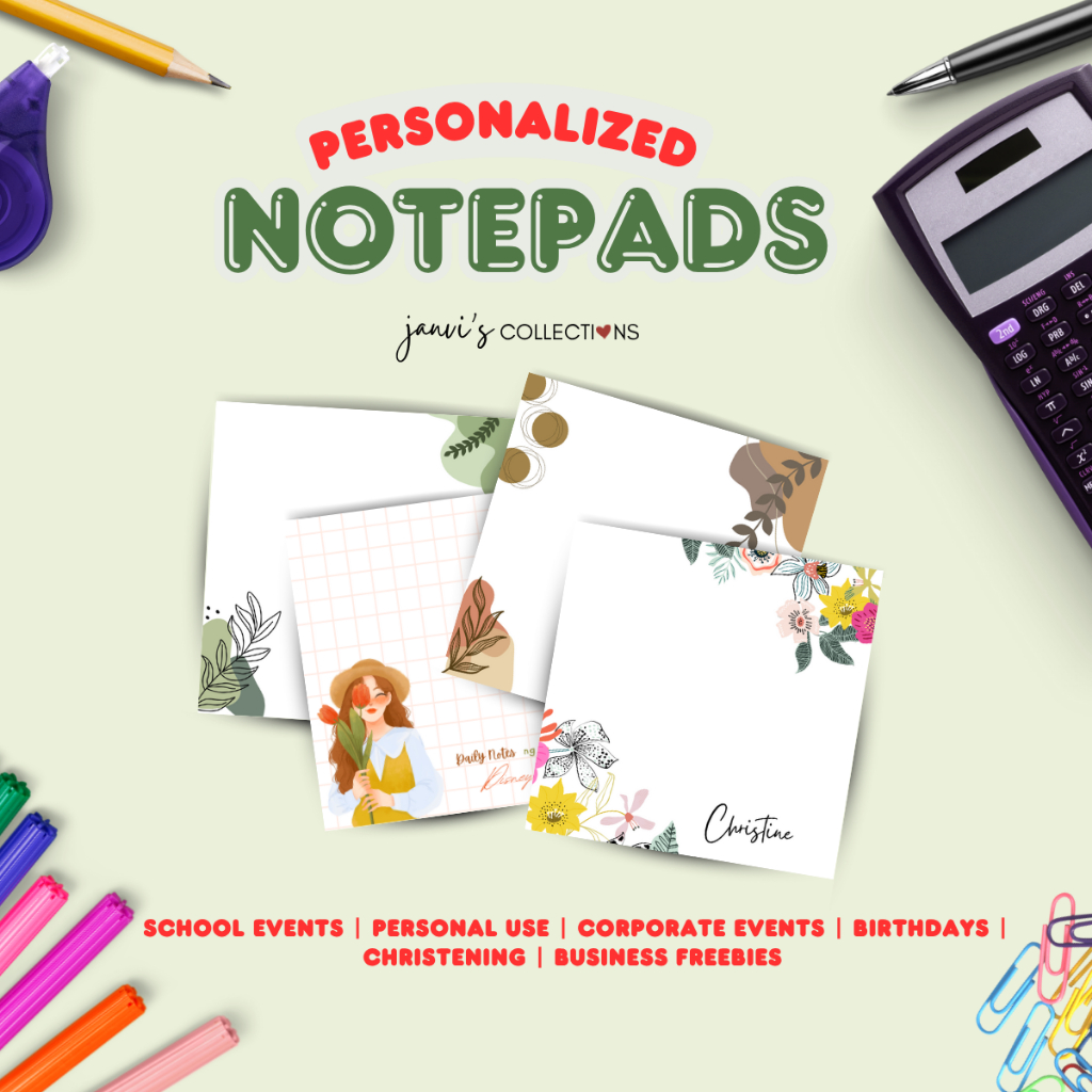 Customized Notepads | 50/100 sheets | Shopee Philippines
