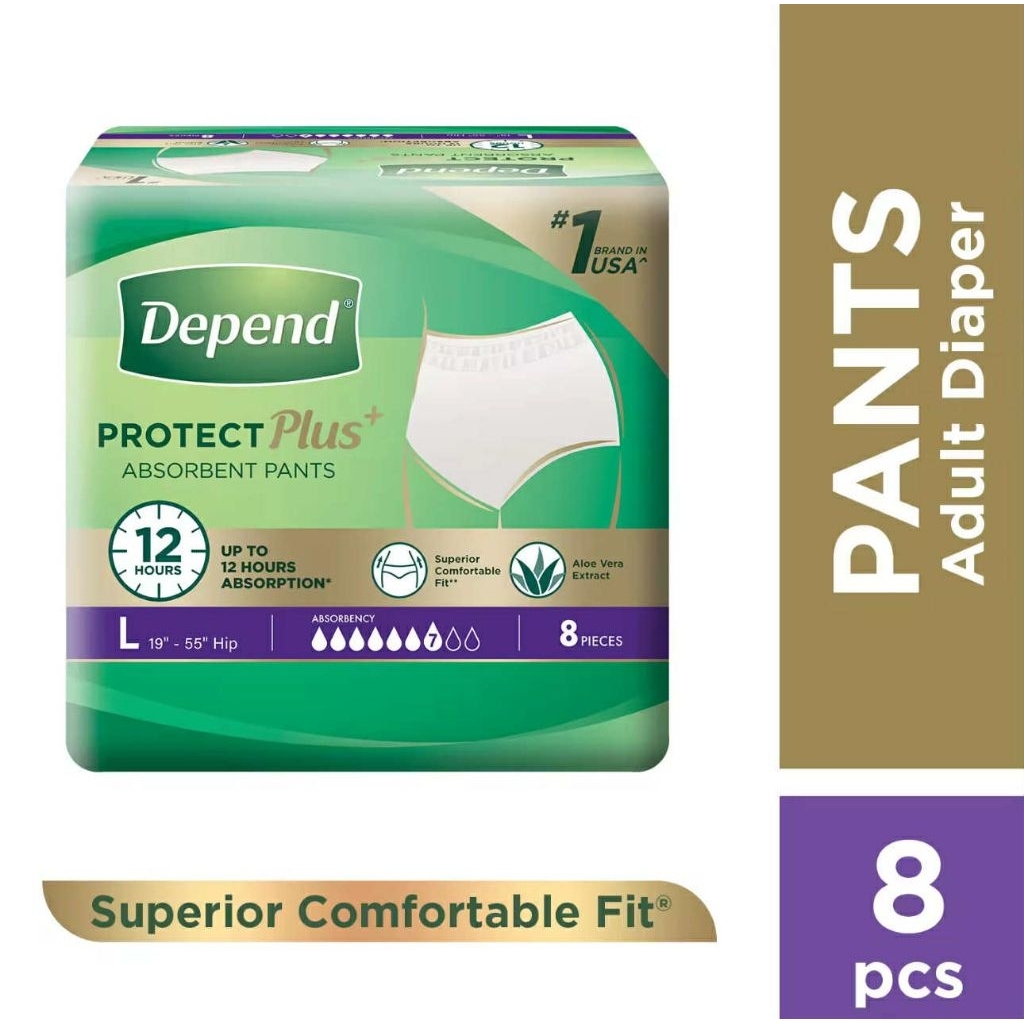 DEPEND PROTECT PLUS ADULT PANT DIAPER SIze large | Shopee Philippines