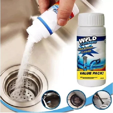 Powerful Sink Drain Cleaner Powder for Clogged Pipes Kitchen Toilet ...