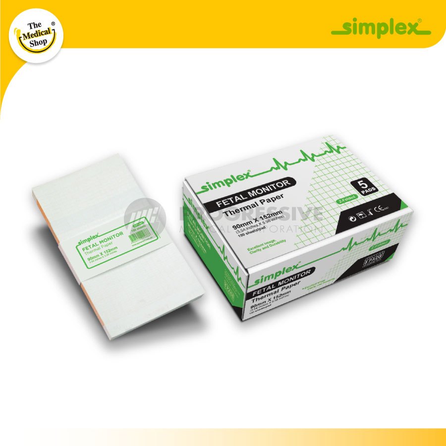 Simplex CTG/ Fetal Monitor Thermal Paper 90mmx152mm | Shopee Philippines
