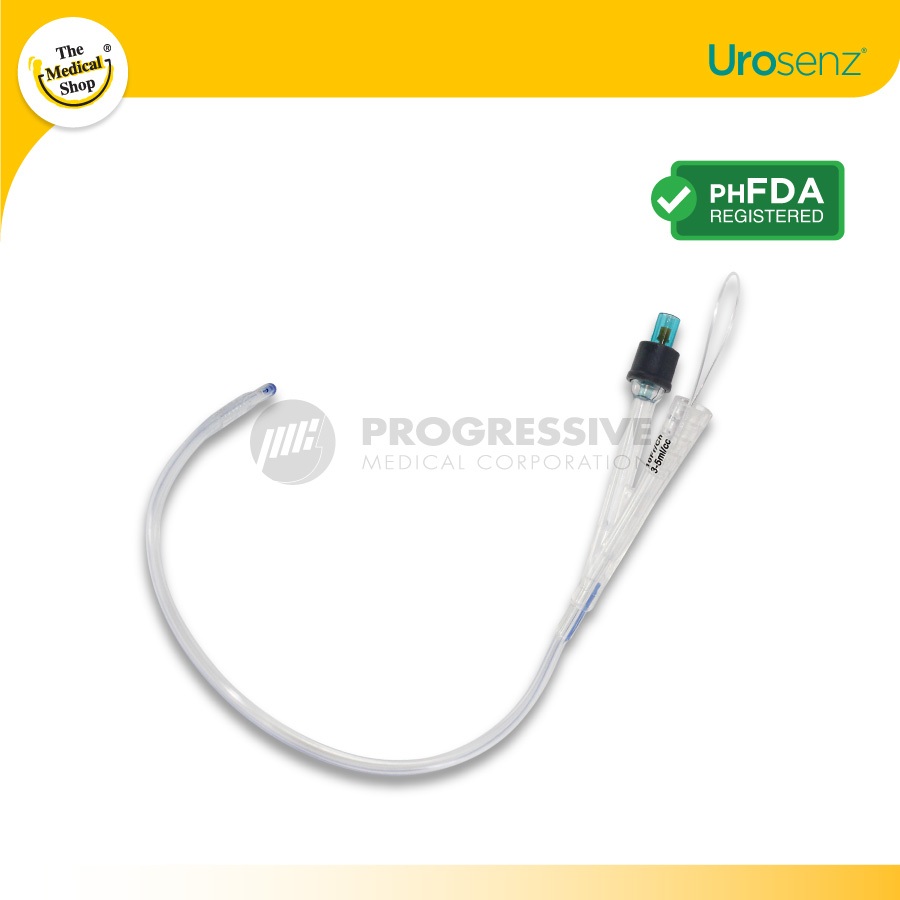 Urosenz Silicone Foley Catheter, 2 way with Stylet (sold by box of 10s ...