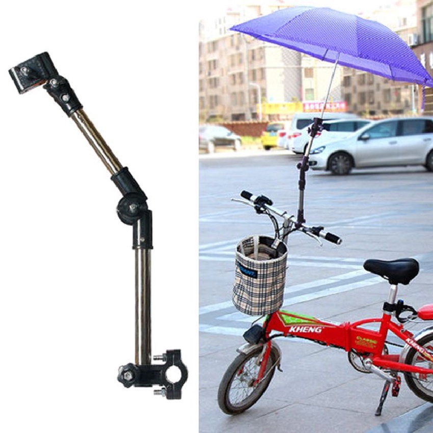 Foldable Motorcycle MTB Bike Baby Stroller Umbrella Holder Stand For ...