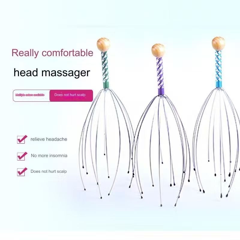 Bokoma Hand Held Scalp Head Massager Remove Muscle Tension Tiredness ...