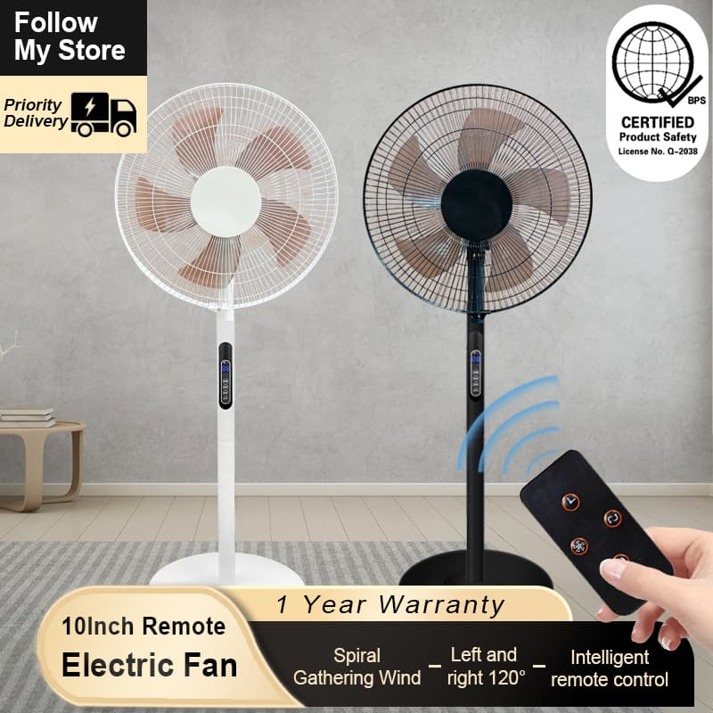 Electric Fan Stand Fan With Remote Air Circulation Fan Wall Mounted Fan ...