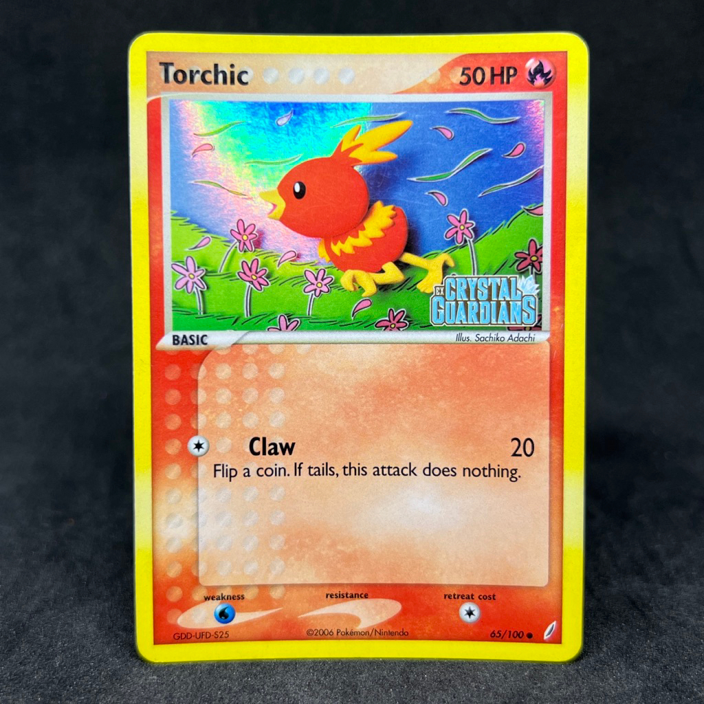 Pokemon TCG Torchic Stamped Reverse Holo 65/100 2006 EX Crystal ...
