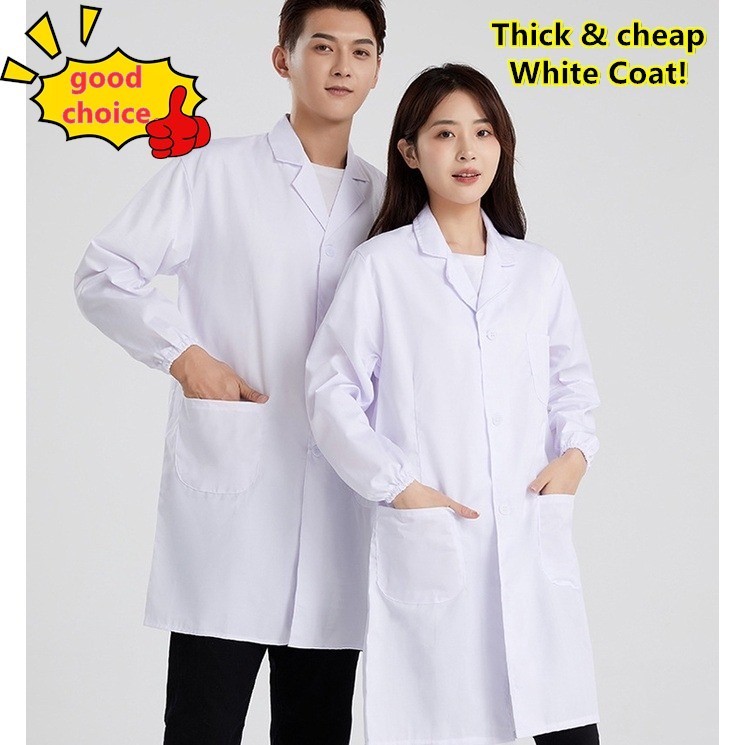 Lab Coat Lab Gown For Students female White Coat lab gown white ...