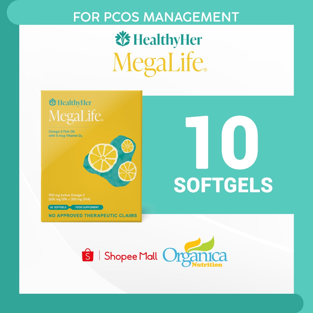 [FOR PCOS Support] Megalife Omega 3 Fish Oil Vitamin D3 with Lemon Oil ...