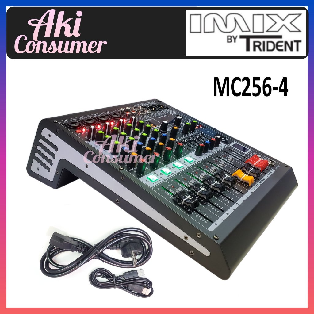 IMIX by TRIDENT MC256- 4/6/8 CHANNEL MIXING CONSOLE 24-B STEREO ...