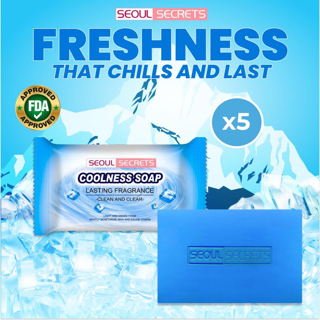 5PCS COOLNESS SOAP SEOUL SECRET is refreshing and cooling sensation ...