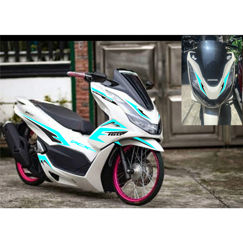 PCX 160 DECALS SET ALL SIDE WITH CARBON DESIGN | Shopee Philippines
