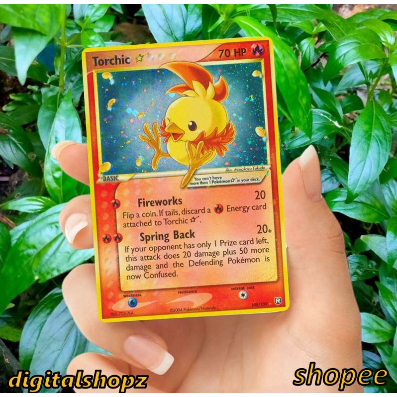 Proxy Card Torchic Star Pokemon Trading Card Game | Shopee Philippines