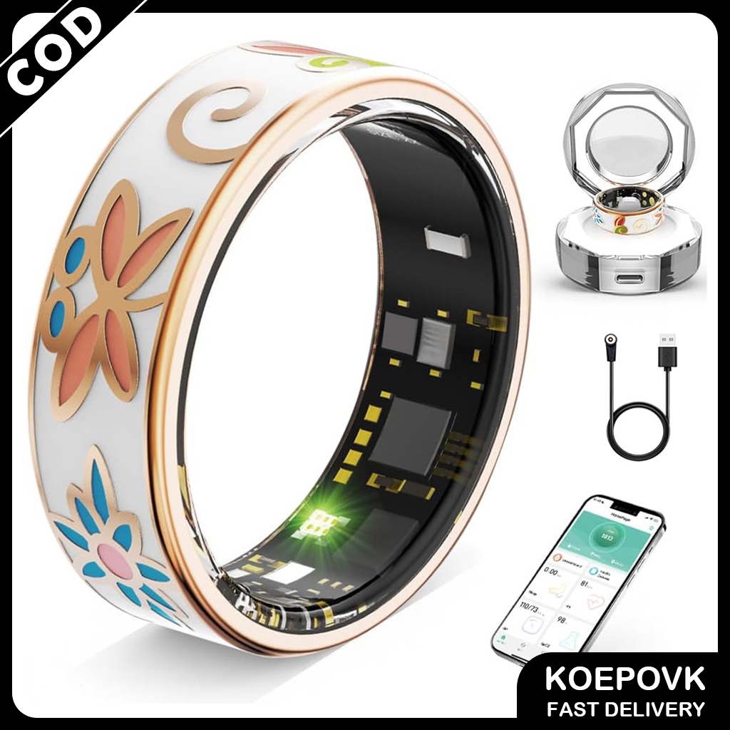 Smart Ring for Women, Health Fitness Tracker Ring, Sleep Monitoring ...