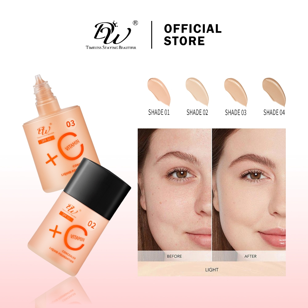 DW Fresh Tint Liquid Foundation W/ VC SPF50 PA+++ Brightening 30ml ...