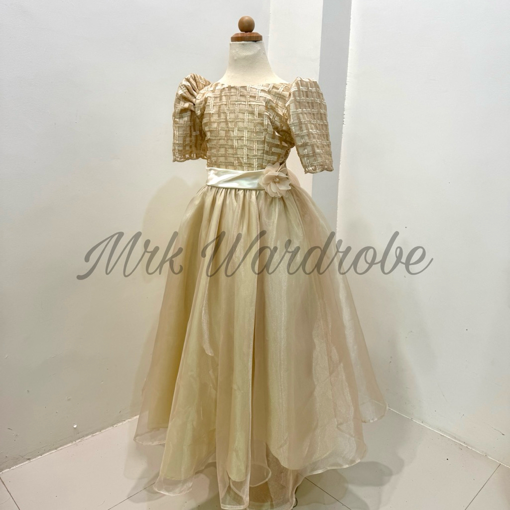 Banig Lace-Modern Filipiniana Gown for Kids/Buwan ng Wika Costume ...