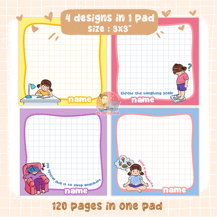 100 sheets Notepads Memes Edition (Personalized) | Shopee Philippines