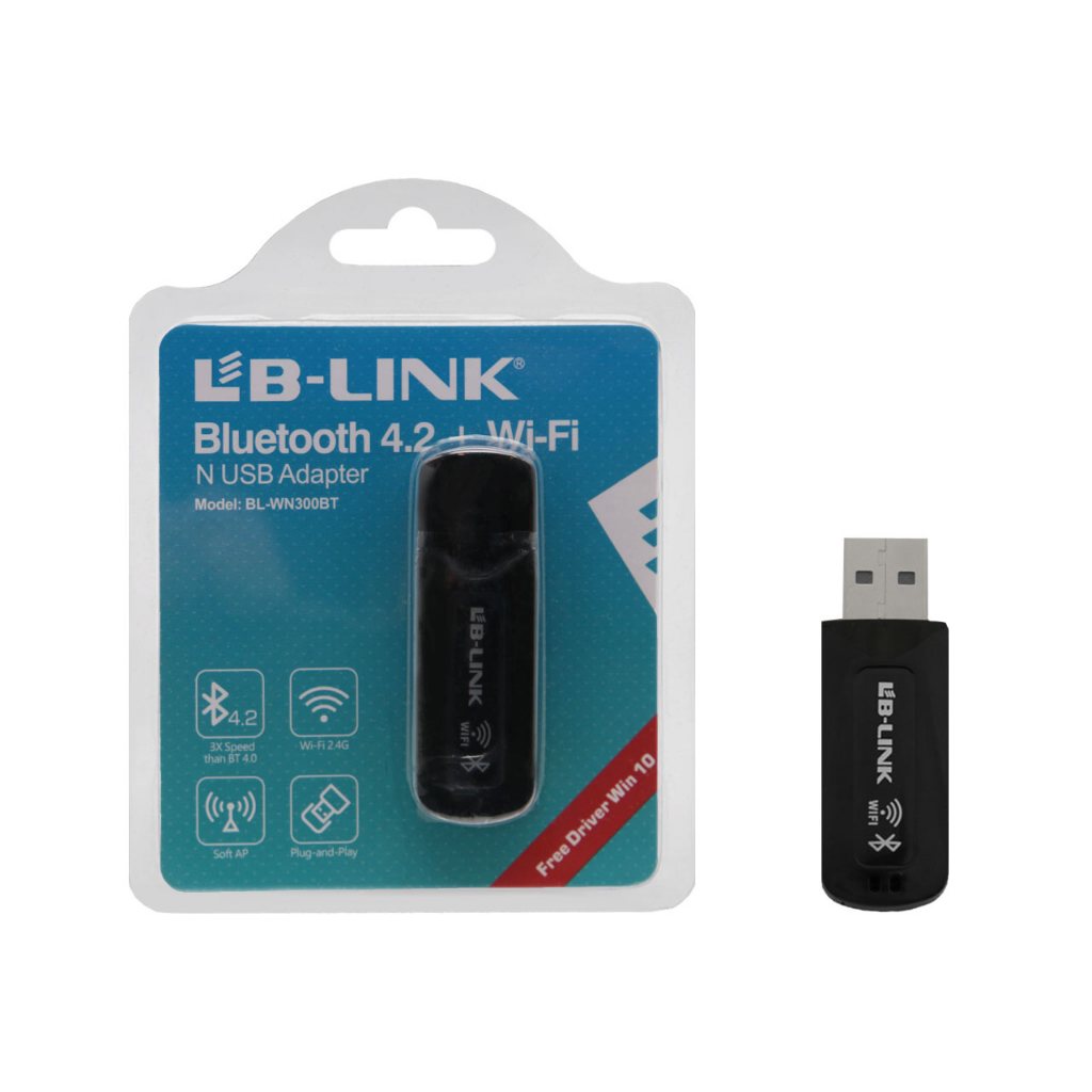 LB-LINK BL-WN300BT BLUETOOTH 4.2 PLUS WI-FI N USB ADAPTER | Shopee ...