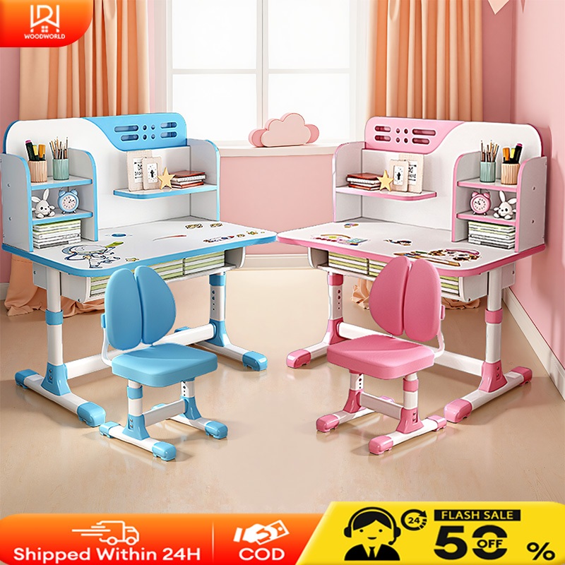 Study Table for Kids with Chairs adjustable Desks and Chair for kids ...