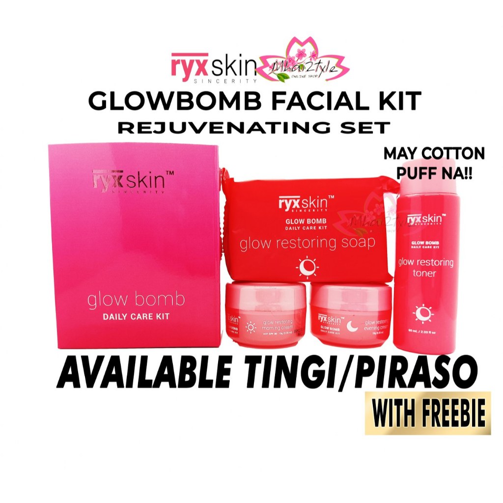 RYX Glow Bomb Daily Care Kit Clear Bomb Advanced Exfoliating Kit, OG ...