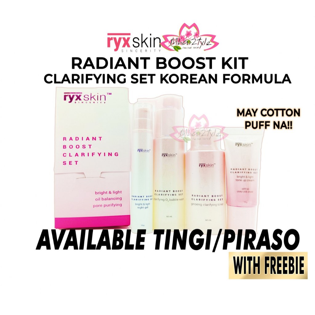 RYX Radiant Boost Clarifying Set By Ryxskin Korean Formula | Shopee ...