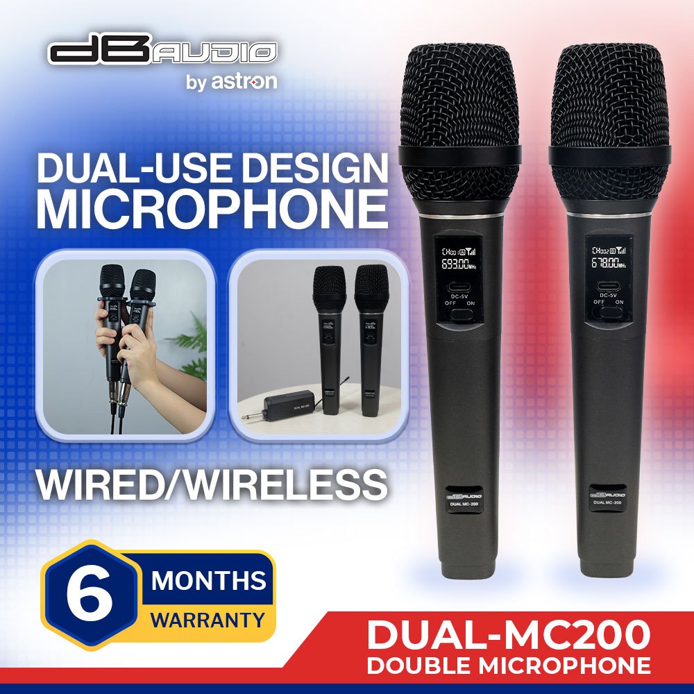 DB Audio by Astron DUAL MC-200 | Dual-mode double mic | Wired and ...