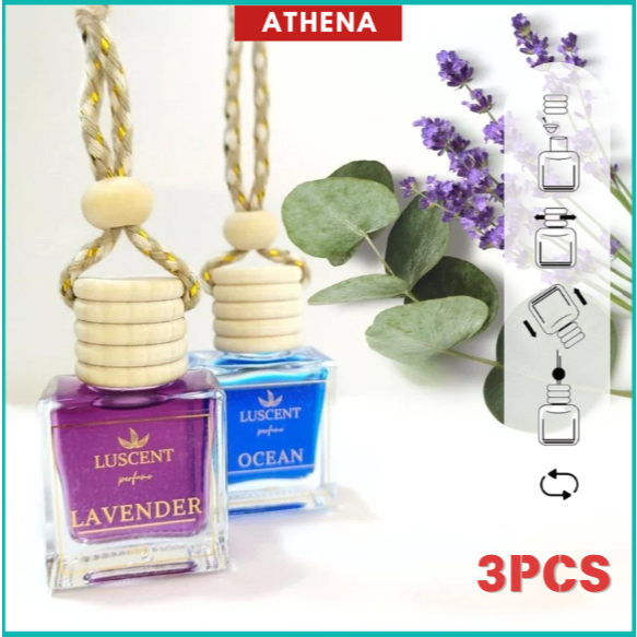 3PCS Advanced perfume FDA Suspension Diffuser Automotive Air Refresher ...