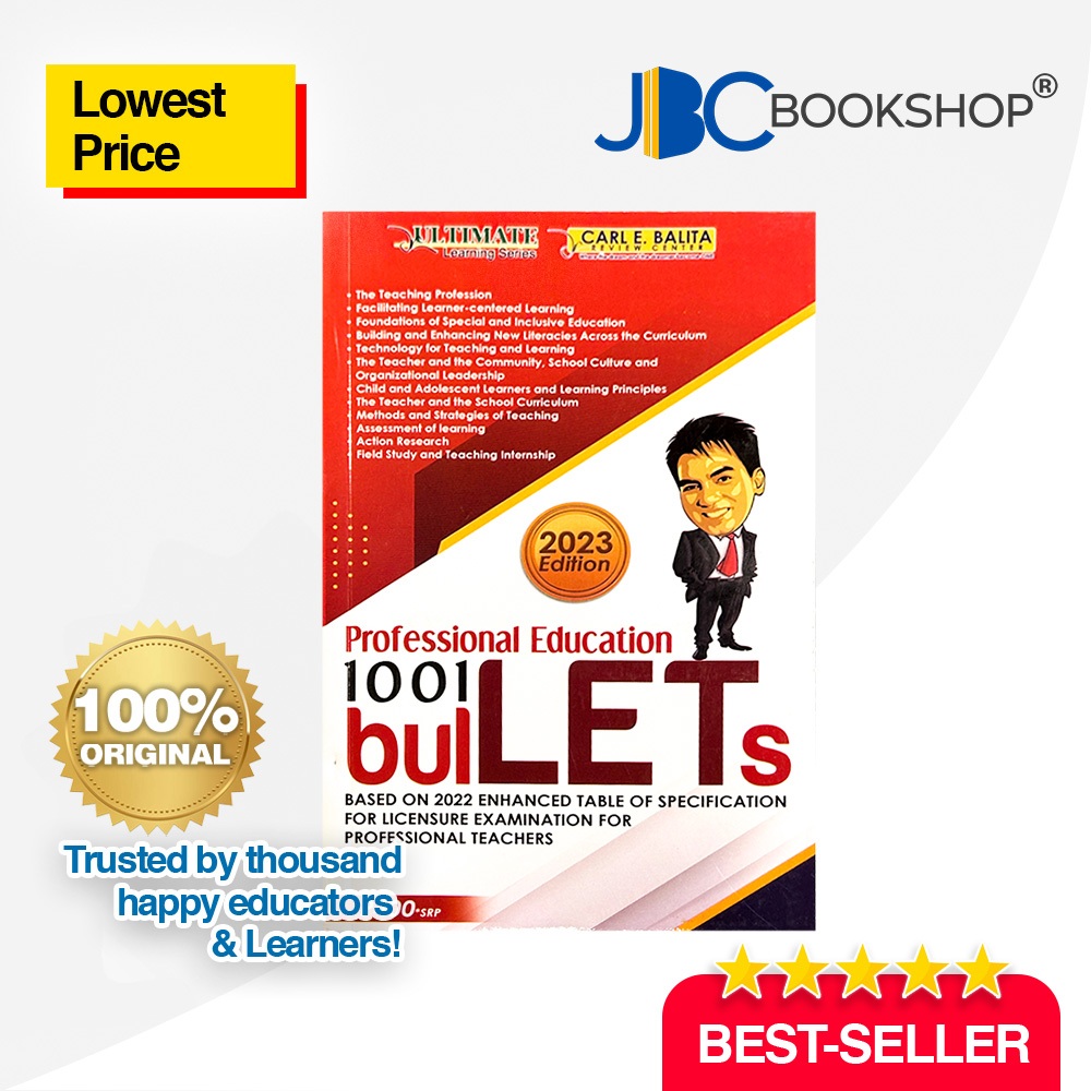 Professional Education 1001 BulLETs (2023 Edition) by Carl Balita CBRC ...