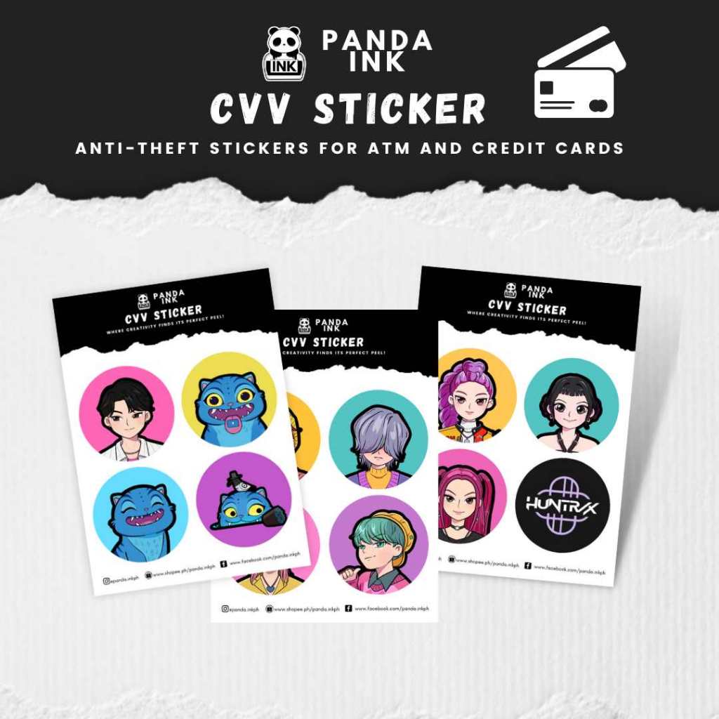 CVV Sticker Kpop Demon Hunter Huntrix and Saja Boys | Shopee Philippines