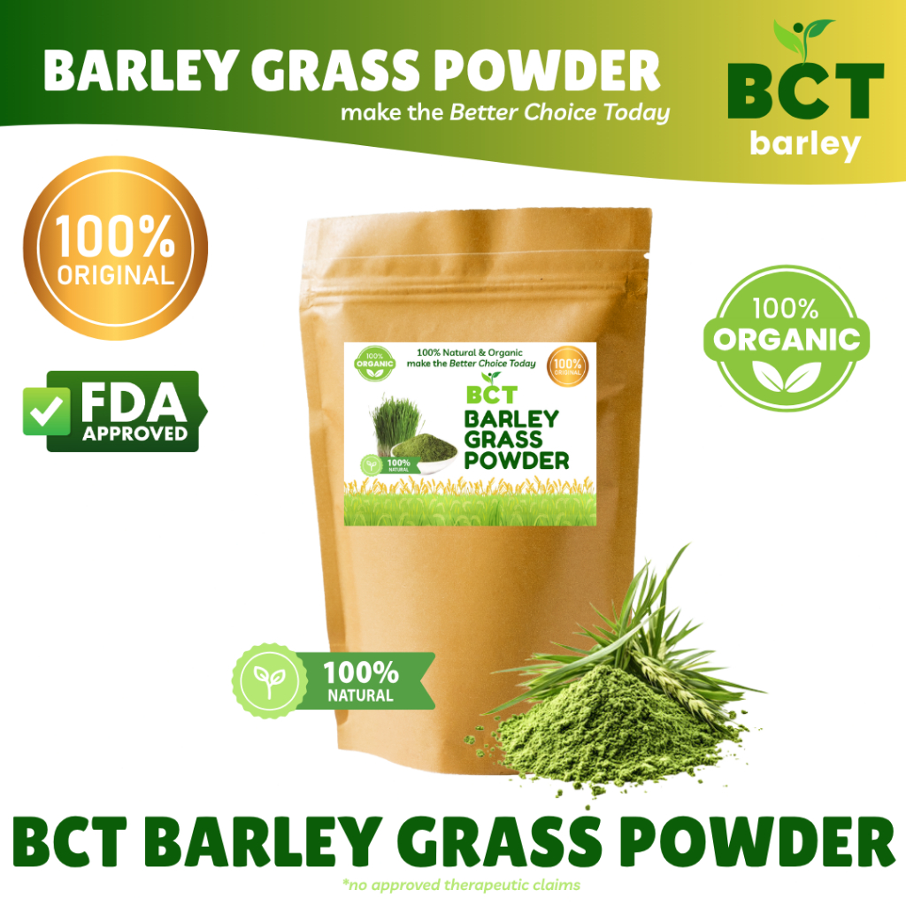 Original BCT Barley Grass Powder - Natural Health Miracle Supplement ...